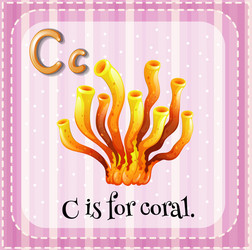 Flashcard Coral Letters Vector Images (31)