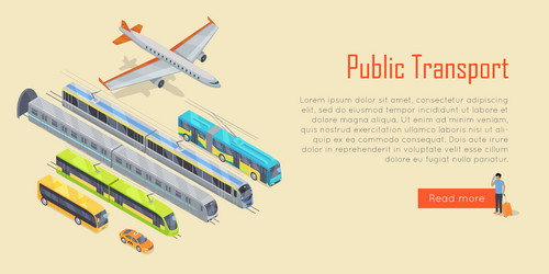 Metro public transport infographic template Vector Image