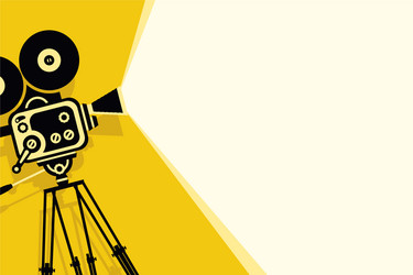 Vintage movie television film camera director Vector Image