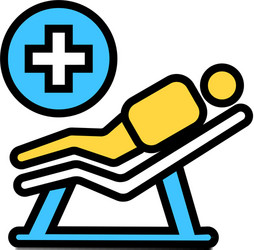Emergency room icon- healthcare Royalty Free Vector Image