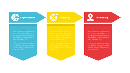 Stp marketing analysis infographics template Vector Image