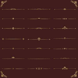 Vintage big set of horizontal patterns Royalty Free Vector