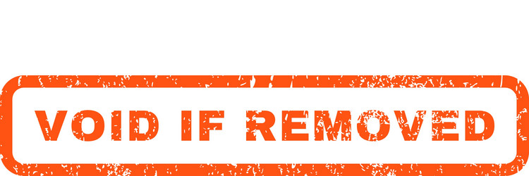 Void if removed rubber stamp Royalty Free Vector Image