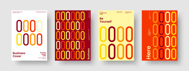 Modern poster template geometric flyer design Vector Image