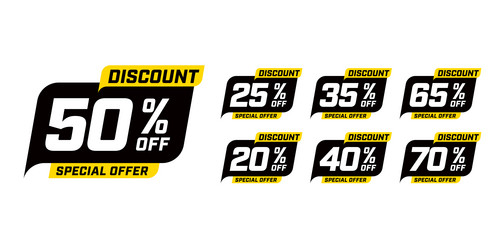 Big sale 30 percent off discount sticker template Vector Image