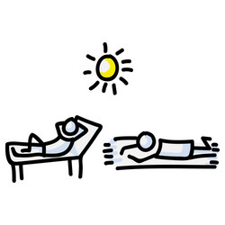 Stickman Sunshine Vector Images (21)