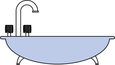 Bath symbol isolated Royalty Free Vector Image