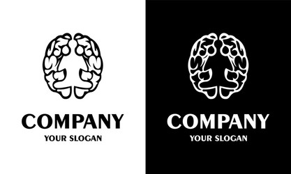Brain and psychology symbol for logo design Vector Image