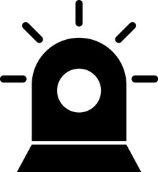 Emergency siren Royalty Free Vector Image - VectorStock