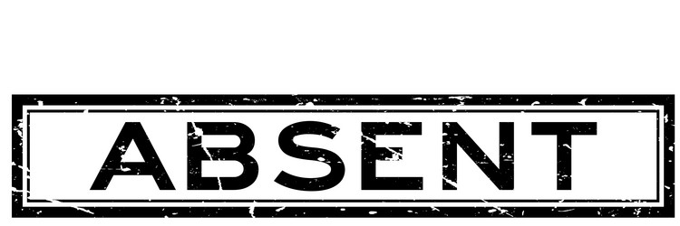 Absent Clipart Black And White