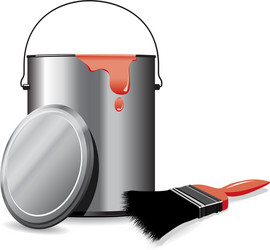 Paint can flow Royalty Free Vector Image - VectorStock