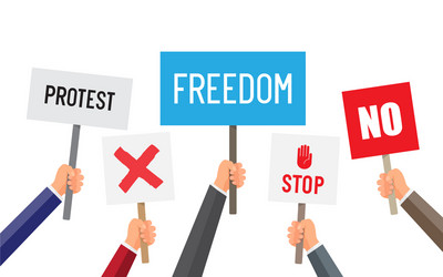 Protest Royalty Free Vector Image - VectorStock
