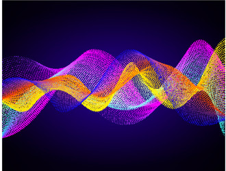 Colorful digital wave Royalty Free Vector Image