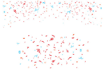 Blue oktoberfest confetti on white background Vector Image