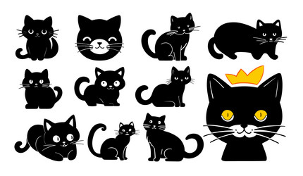 Black Cat Cartoon Vector Images (over 94,000)