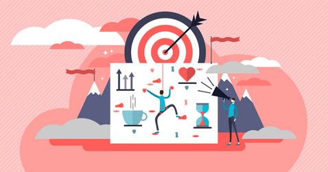 Self management concept Royalty Free Vector Image