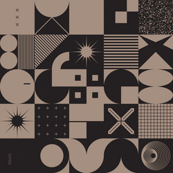 Brutalist pattern geometric artwork design Vector Image