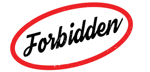 Forbidden rubber stamp Royalty Free Vector Image