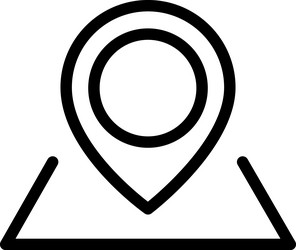 Geo target route Royalty Free Vector Image - VectorStock