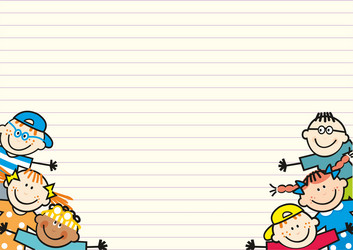 Cartoon Children Line Up Vector Images (over 280)