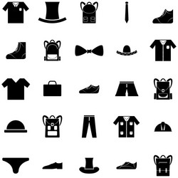 Man clothing icon set Royalty Free Vector Image