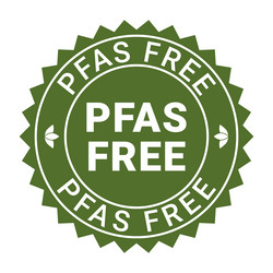 Pfas free badge seal label banner icon Royalty Free Vector