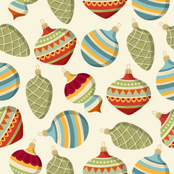 Christmas seamless pattern with balls Royalty Free Vector