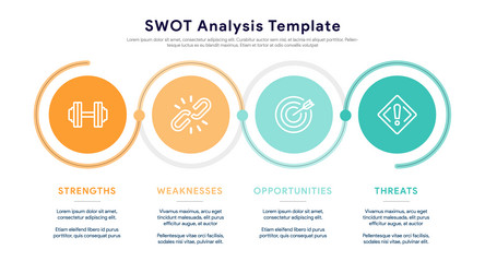 Swot-analysis template or strategic planning Vector Image