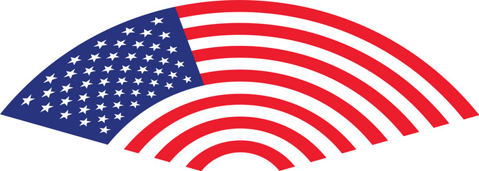 United states flag 50 stars Royalty Free Vector Image