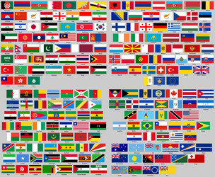All flags of the world Royalty Free Vector Image