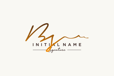 Initial bs signature logo template hand drawn Vector Image