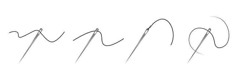 Sewing needle curved thread tailor needlework tool