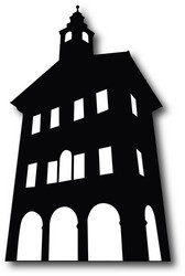 Telescope silhouette Royalty Free Vector Image