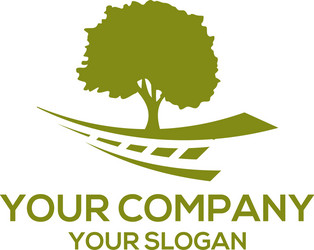 Blue bridge logo design Royalty Free Vector Image