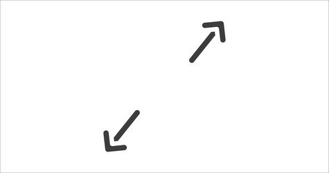 Scale arrows icon filled arrows icon from Vector Image