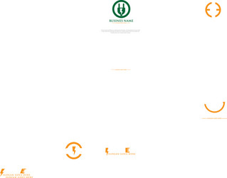 Power tech logo designs Royalty Free Vector Image