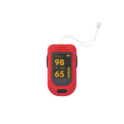 Pulse oximeter on finger Royalty Free Vector Image