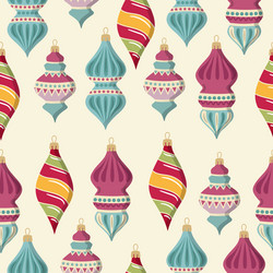 Christmas seamless pattern with balls Royalty Free Vector