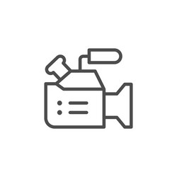 Recording sign icon red logo camera video Vector Image