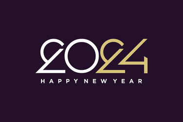 2024 logo design element with creative unique Vector Image