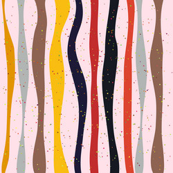 Striped watercolor lines color seamless pattern Vector Image