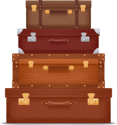 Stack of baggage Royalty Free Vector Image - VectorStock