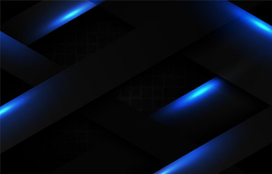 Abstract shiny hi-tech futuristic blue and black Vector Image