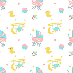 Seamless baby pattern Royalty Free Vector Image