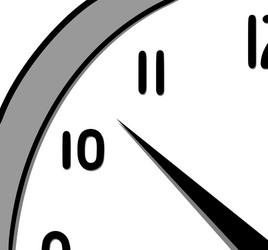 A clock symbol Royalty Free Vector Image - VectorStock