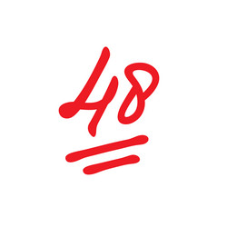 Eight test score 8 points grade results Royalty Free Vector