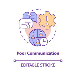 Poor strategy loop concept icon Royalty Free Vector Image