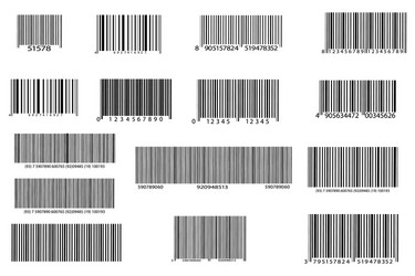 Realistic bar code icon a modern simple flat Vector Image