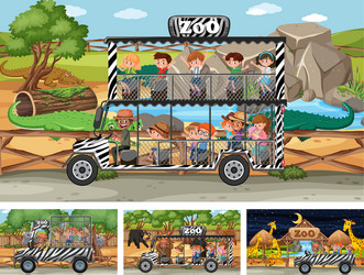 Giraffe on the Bus Vector Images (over 100)
