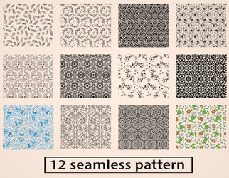 Seamless print patterns Royalty Free Vector Image